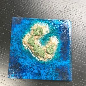 Other | Glass Removable Fish And Island Square Brand New | Poshmark